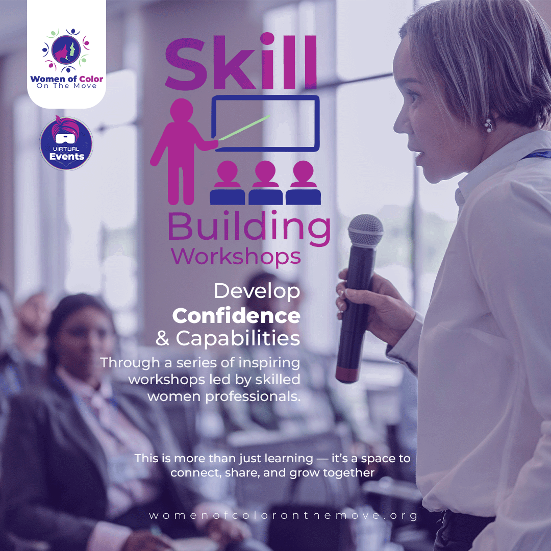 Online Skills Building Workshops - Women of Color on the Move
